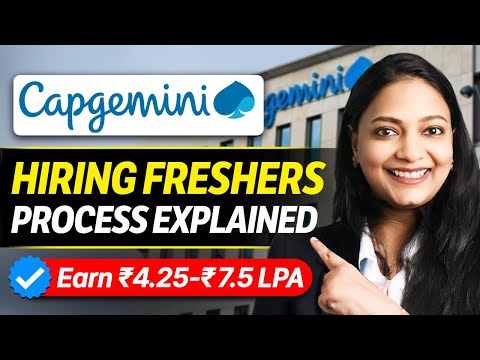 Capgemini HIRING [ON/OFF Campus] Process for FRESHERS | Full Details