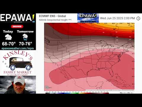 Monday June 16th, 2025 video forecast
