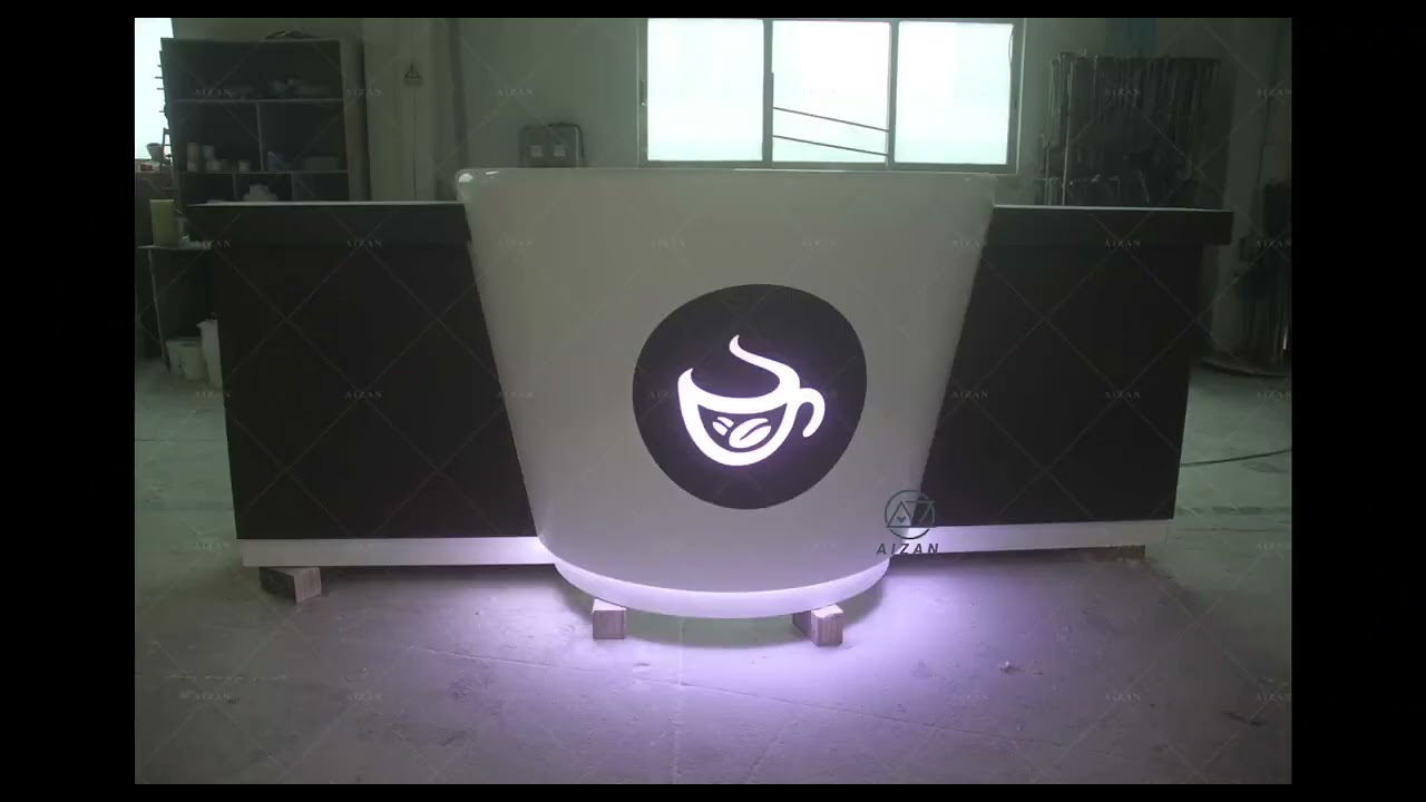 New design cafe coffee shop counter custom cafe counter