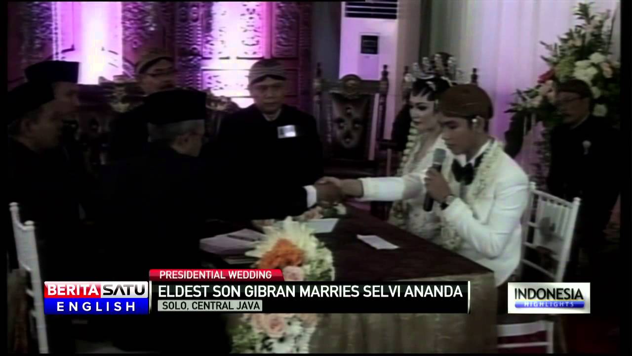 President Jokowi's Eldest Son Gibran Marries in Solo Ceremony