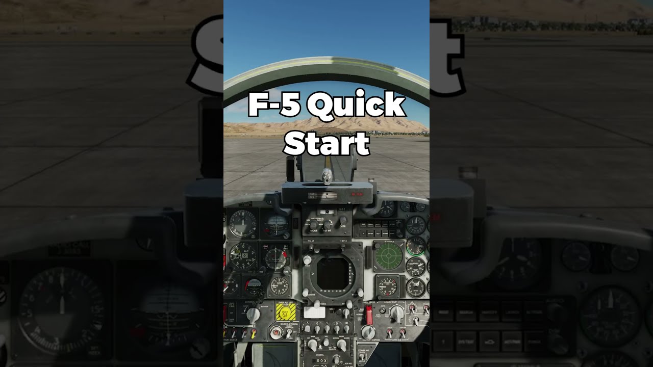 F-5 Startup in 60 Seconds!