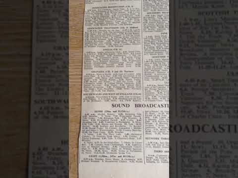 vintage ephemera TV guide uk July 12th 1961 bbc itv ar southern