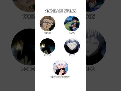 Anime Art Styles Explained #animeshorts #anime