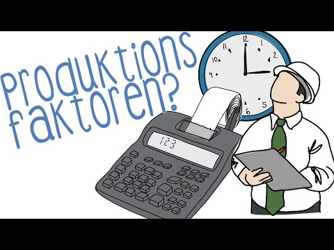 Produktionsfaktoren - einfach erklärt!