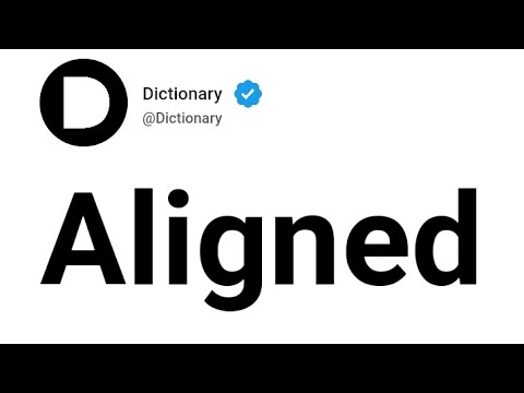 Aligned Meaning In English