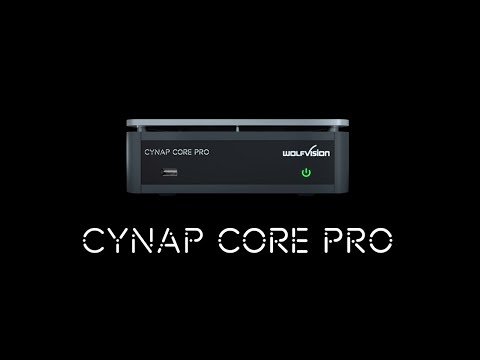 WolfVision Cynap Core Pro: All-in-one wireless presentation, web conferencing & collaboration
