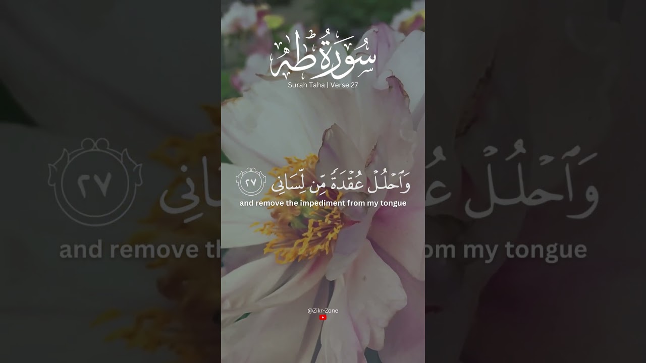 Powerful recitation of Surah Taha Verse 25 29 by Sherif Mostafa