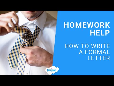 KS2 English: How to Write a Formal Letter