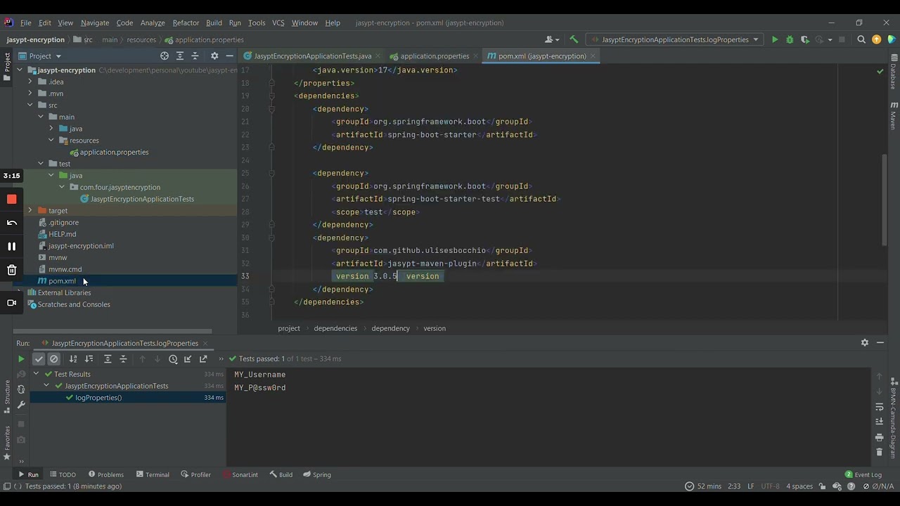 Spring Boot encrypt properties with Jasypt