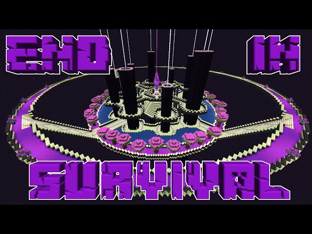 Beautiful end, built in survival Minecraft Map