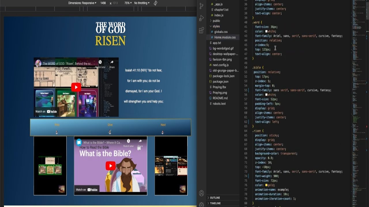 Making changes and recording the process of pushing code from Github to git. Praise the Lord!