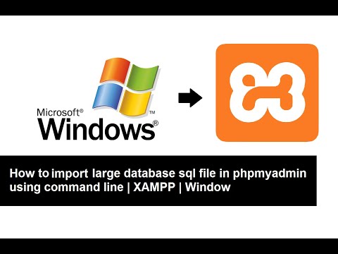 How to import sql in phpmyadmin using command line | XAMPP |step by step | Complete Tutorial