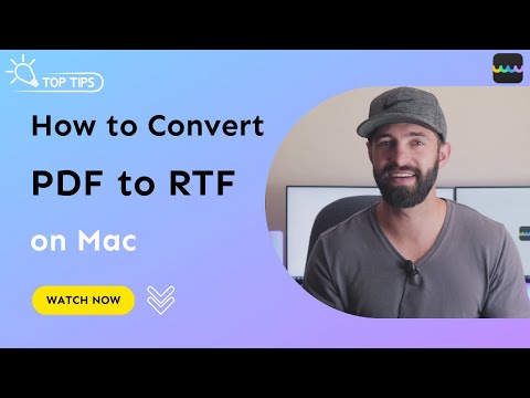 How to Convert PDF to RTF on Mac | UPDF