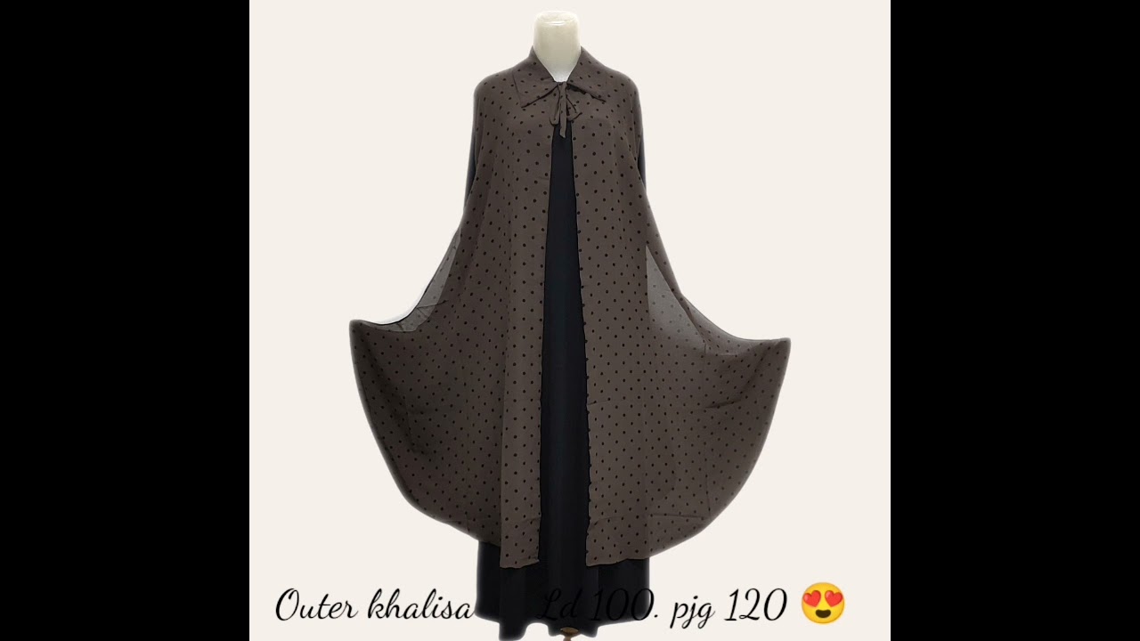 OUTER KHALISA 😍    bahan dasar ceruty motif polkadot  , ukuran all size , Ld 100 panjang 120