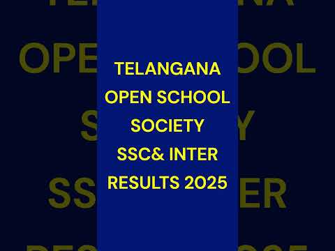 TOSS SSC & Inter Results 2025 Telangana Open School Result Out on 7 June @ 1040 AM