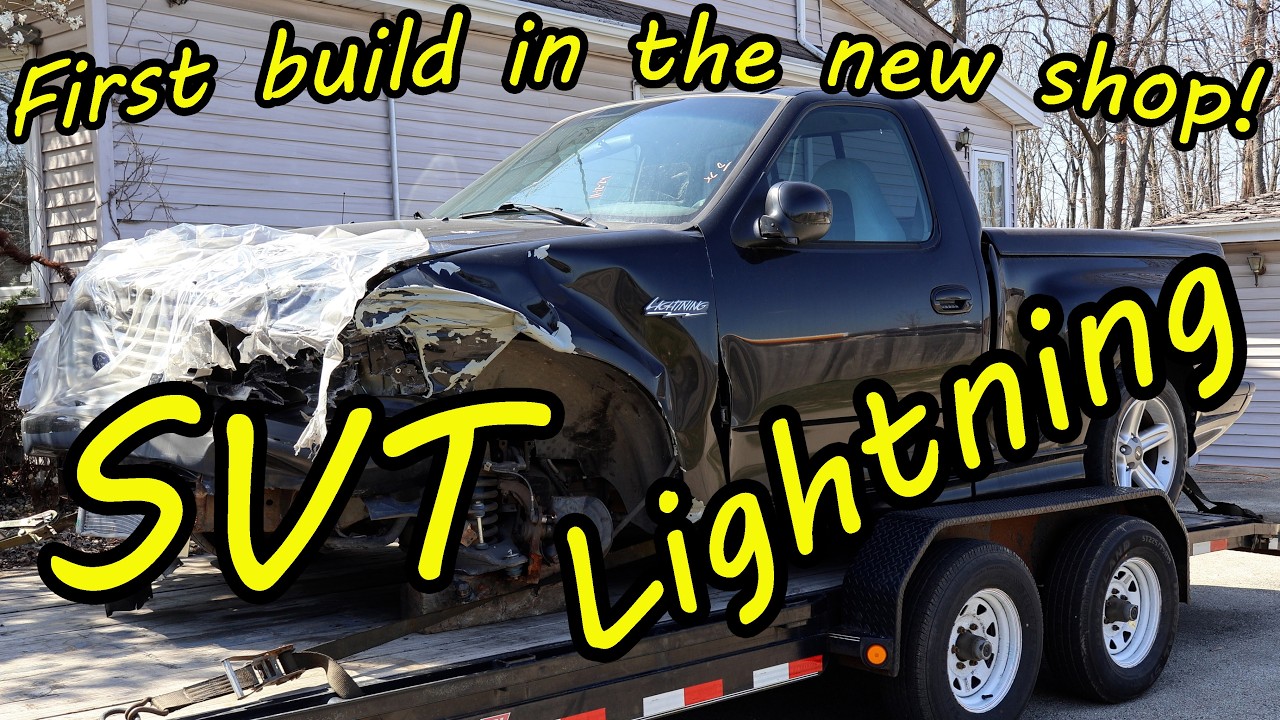 Rebuilding a wrecked and totaled Ford SVT Lightning after a collision.