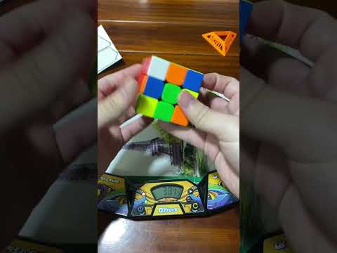 Test solve with my new outfit QY Timer.