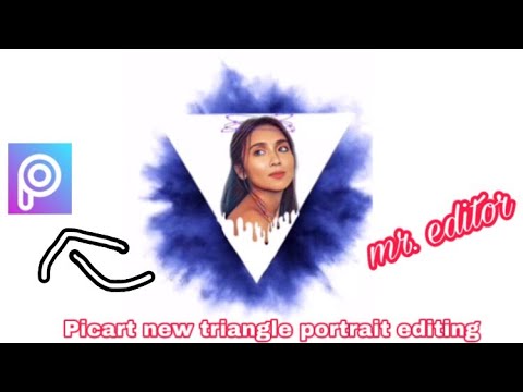 Picsart new triangle portrait editing🔥 /picart editing new style |Mr. editor