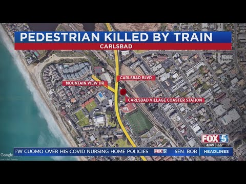 Man hit, killed by train in Carlsbad