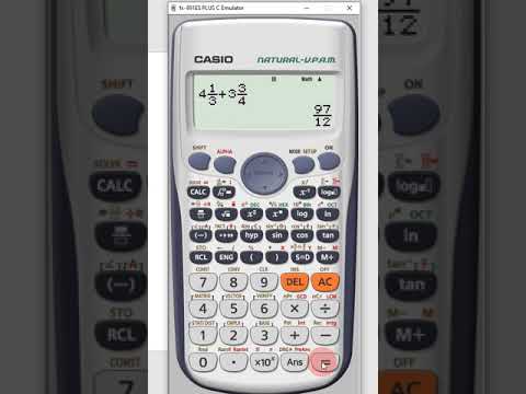 Adding fraction in Calculator
