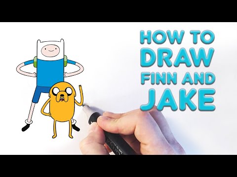 HOW TO DRAW FINN AND JAKE | ADVENTURE TIME | SUPER EASY