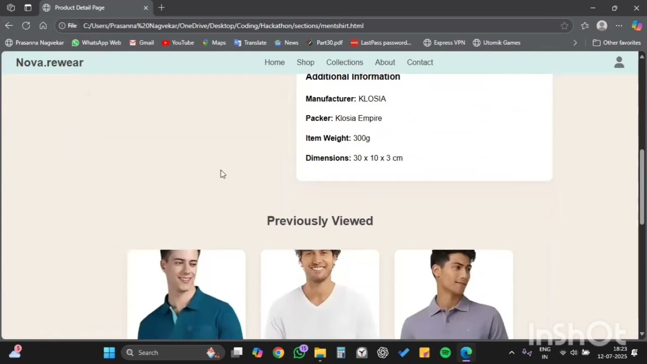 NovaWear ll Odoo Hackathon 2025.