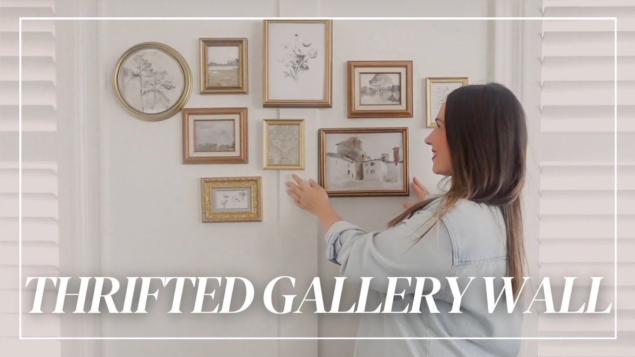 How to Create a Stunning Gallery Wall on a Budget Using Thrifted Frames | Easy DIY Home Decor