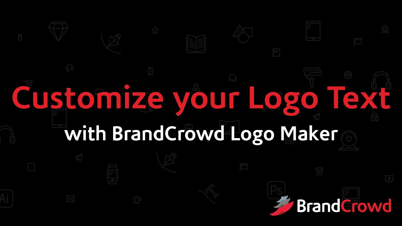 Customizing Text on BrandCrowd Logo Maker