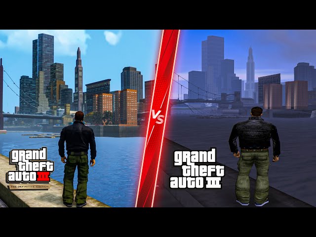 Which remastered GTA DE game has the most improved graphics?