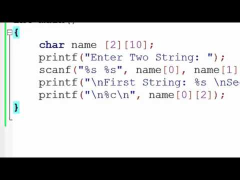 Learn 89 Array of String Part 2 in C Programming Hindi - Mind Luster