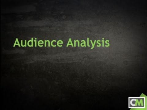 Audience Analysis