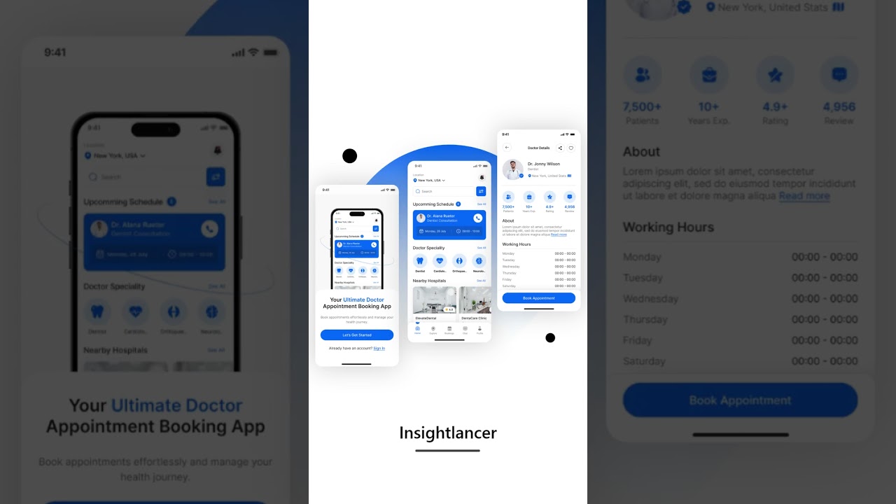 Doctor Appointment Booking System | doctor appointment app in flutter | doctor appointment app figma
