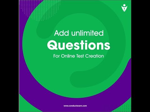 Add unlimited questions for online test creation