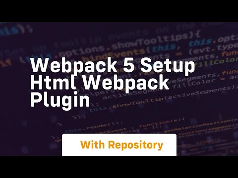 Webpack 5 setup html webpack plugin