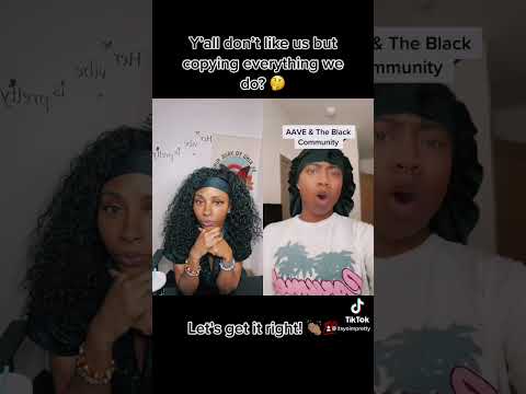 Gate keeping AAVE? 🤔 #aave #gatekeepers #fyp #blackhistory #blackpeople #crazy #history