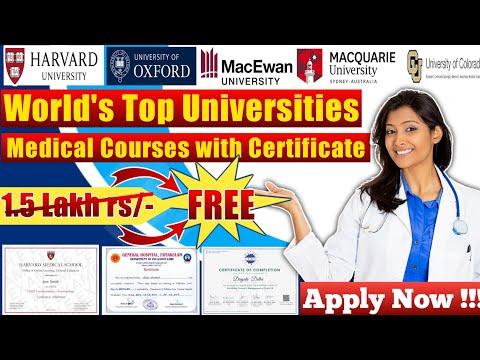 100 best online medical courses with certificate | harvard online medical courses | SGRD certificate