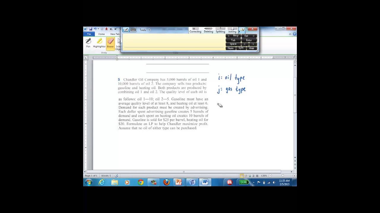 Lecture 3 (part2): Linear Programming Problem Formulation