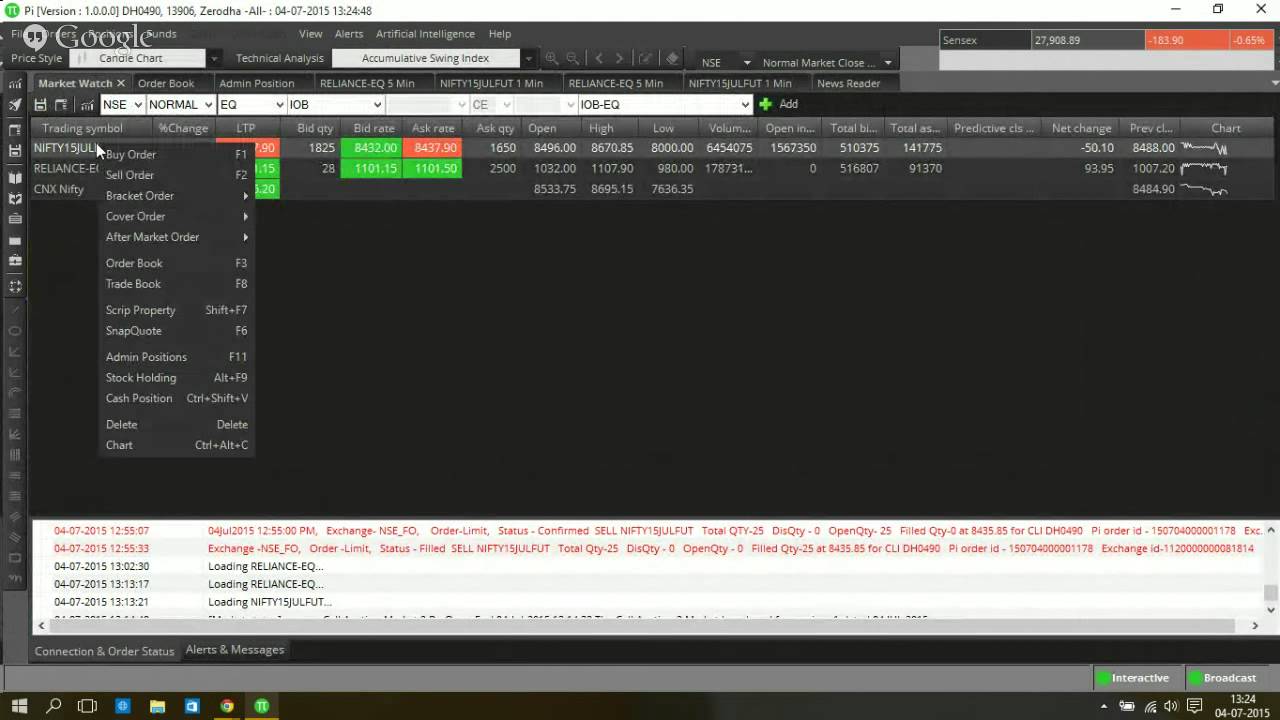 How To Use Scanner And Back Test In Pi I Havent Received Demo For Pi Algos Strategies Code