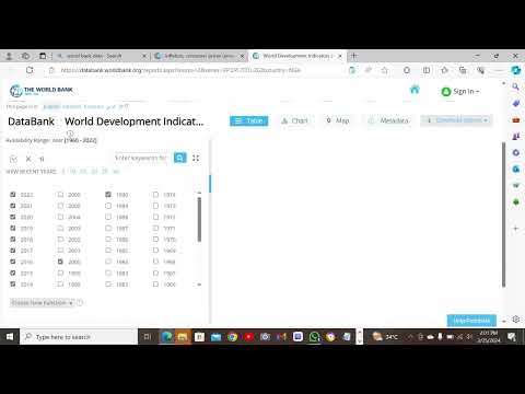 How to download data from the world bank database part 2