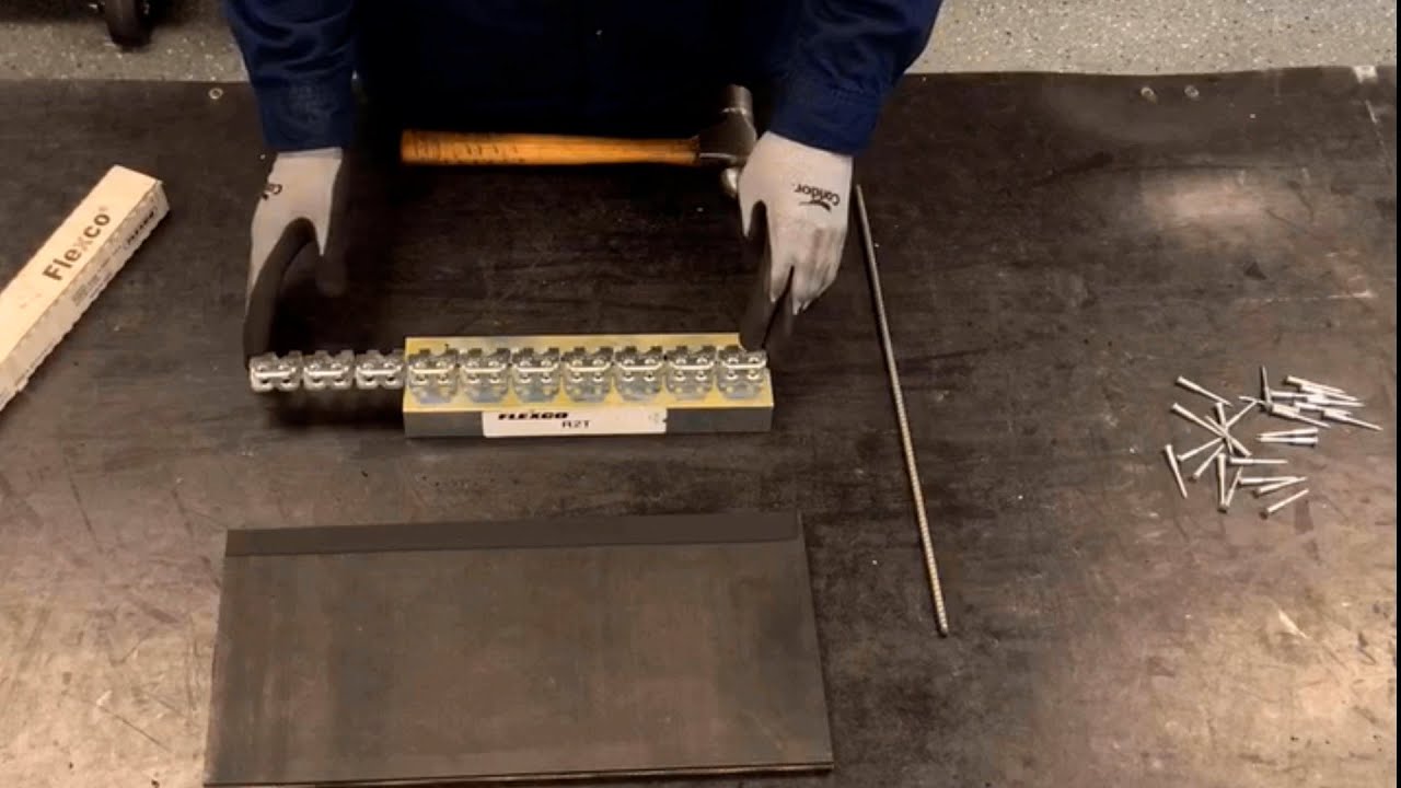 Flexco® R2 Rivet Hinged Installation with R2T Applicator Tool
