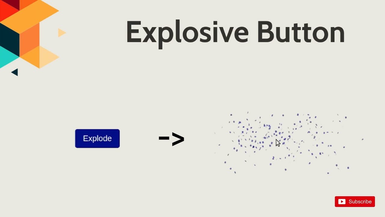 Add Particle Explosion Effect to HTML Buttons