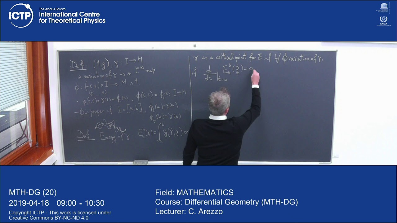Differential Geometry (MTH-DG) Lecture 20