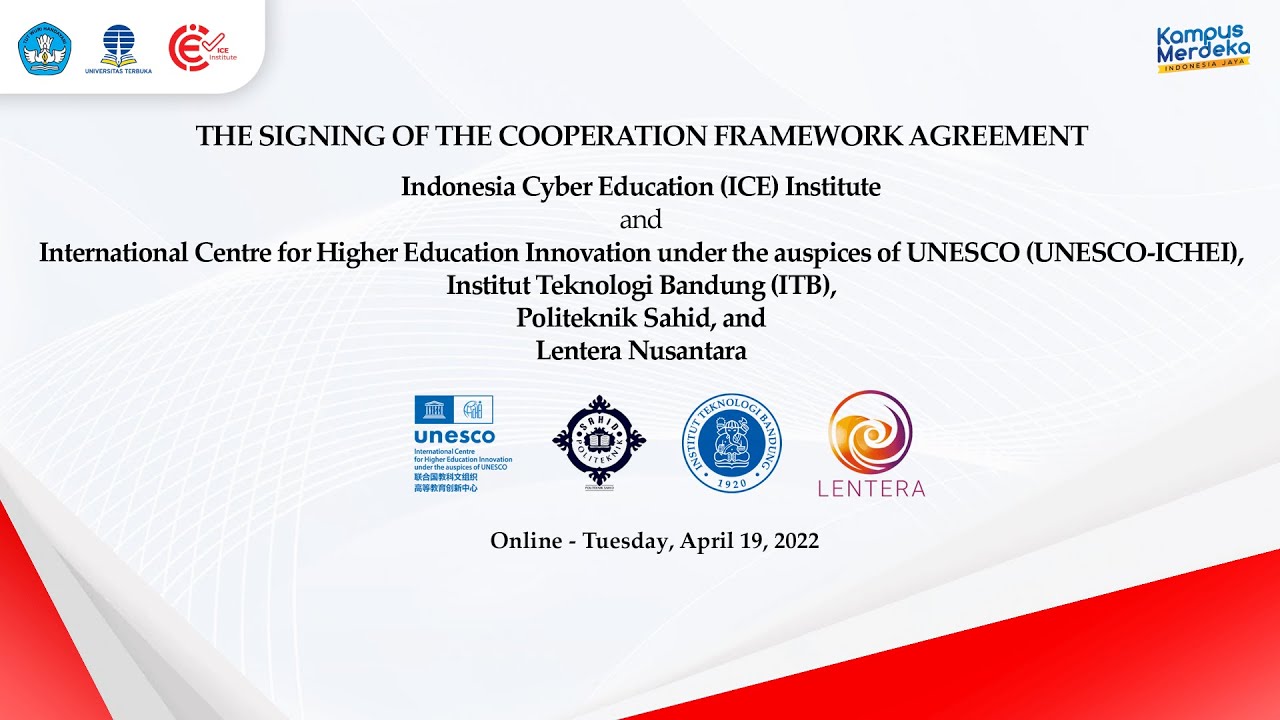 The Signing of the Cooperation Framework Agreement ICE Institute