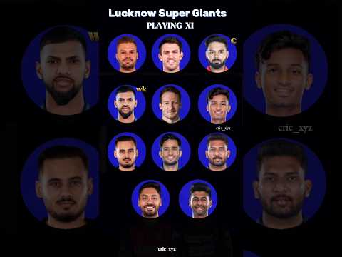 Lsg playing 11 2025 🔥 lucknow super giants playing 11 ipl 2025 #ipl #lsg #lucknowsupergiants #shorts