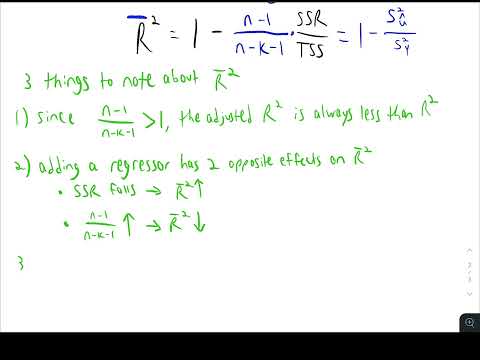 Adjusted R Squared