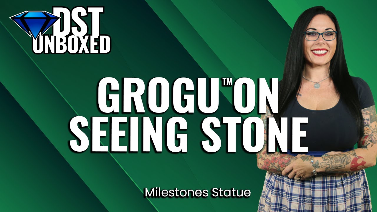 THE MANDALORIAN™ Grogu™ On Seeing Stone Milestones Statue | DSTUnboxed