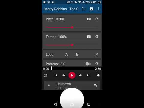 Reverse any music/mp3 Android. Change speed/pitch/balance and equaliser (Jacob L)