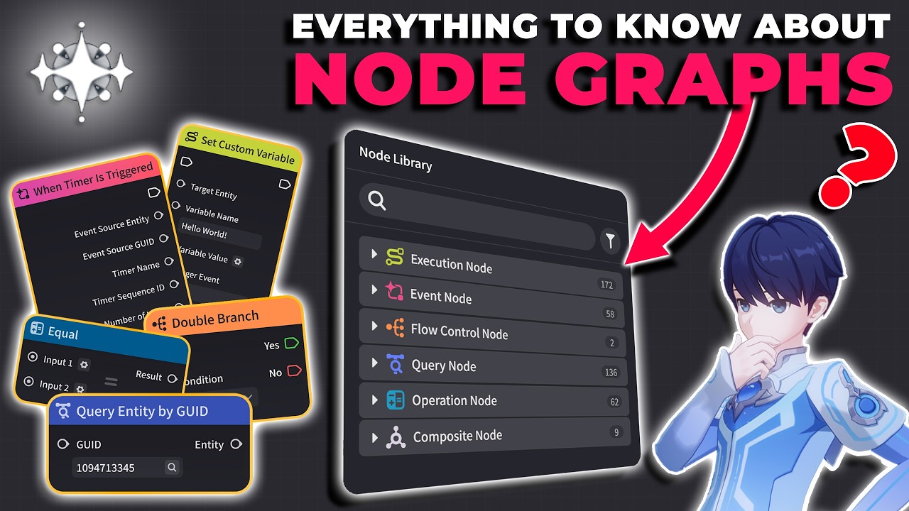 Miliastra Wonderland Node Graph Tutorial: Server vs Client, Node/Data Types, Best Practices, etc.