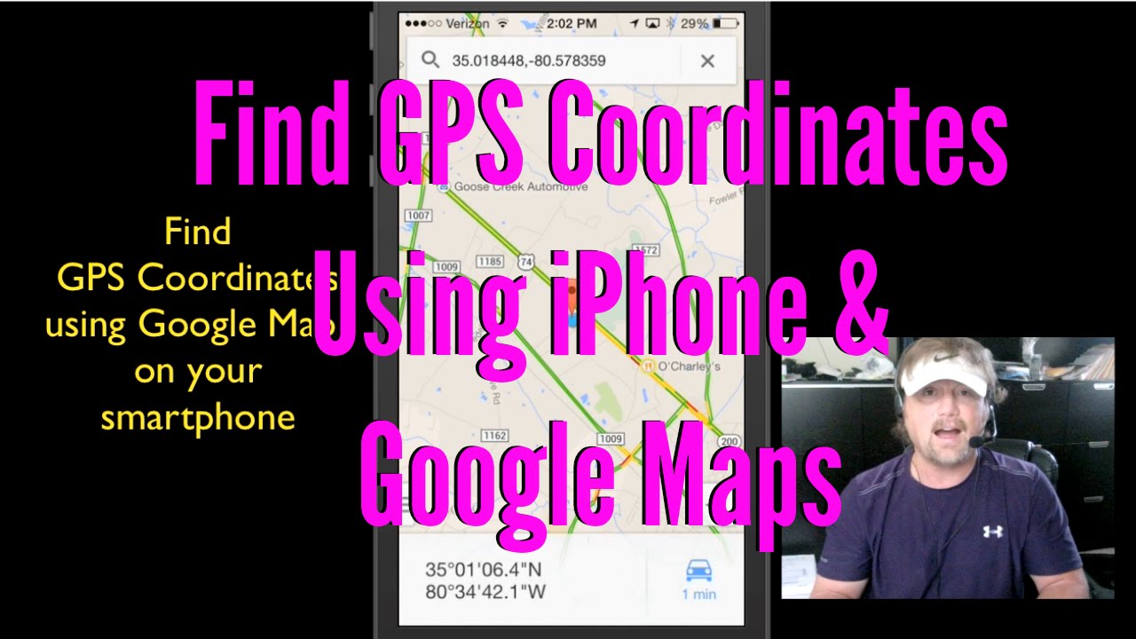 Find GPS Coordinates Using iPhone & Google Maps