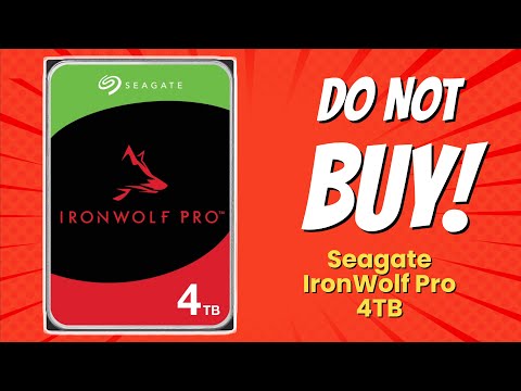 SEAGATE IRONWOLF PRO 4TB | 10 Reasons NOT to Buy! 😱💔
